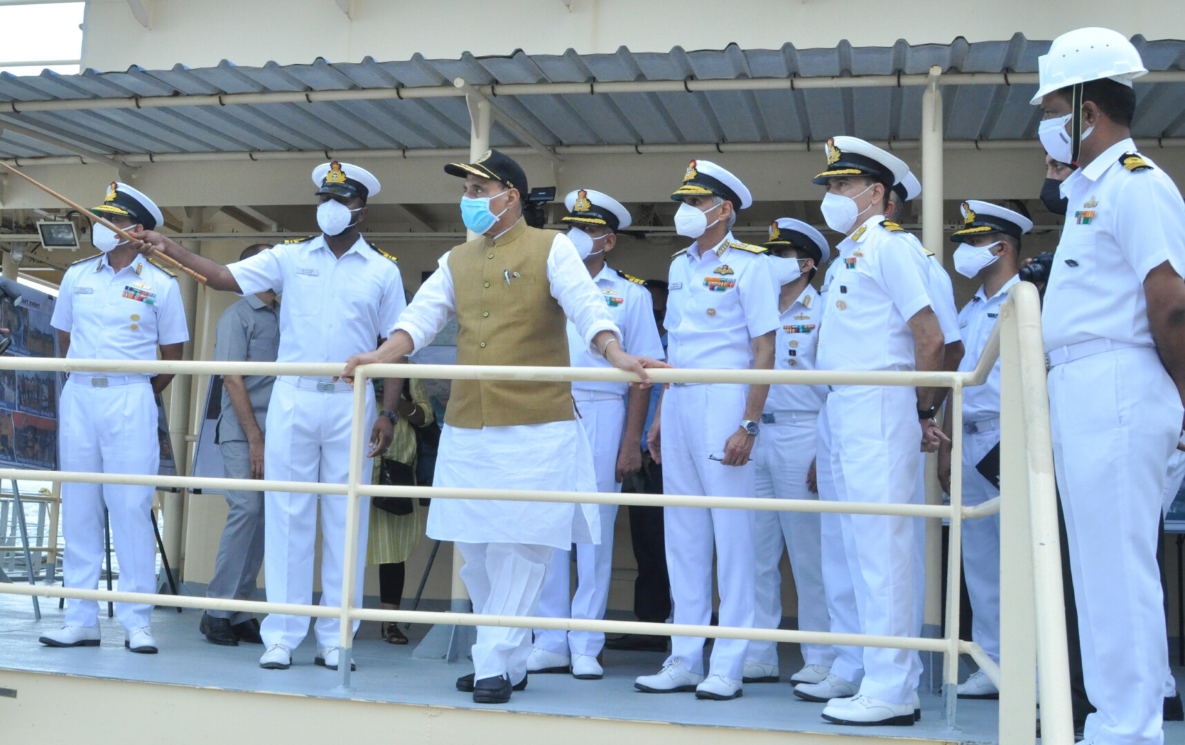 Rajnath Singh reviews development works at Karwar Naval Base under ...